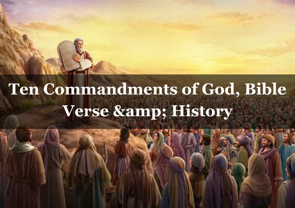 Ten Commandments of God, Bible Verse & History - Go Waves Go